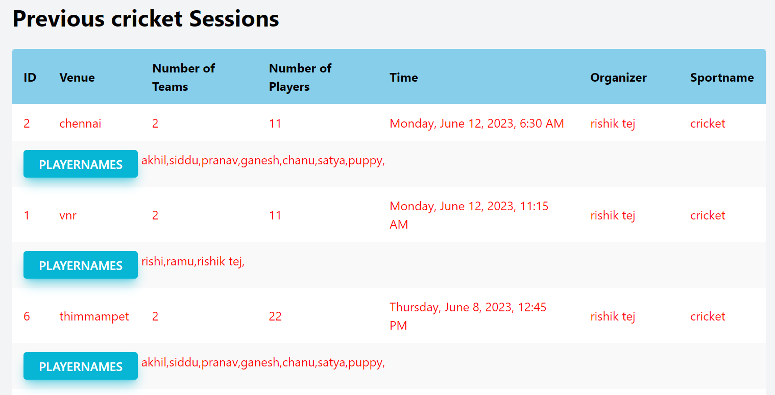 GitHub - rishiktej/sports-scheduler