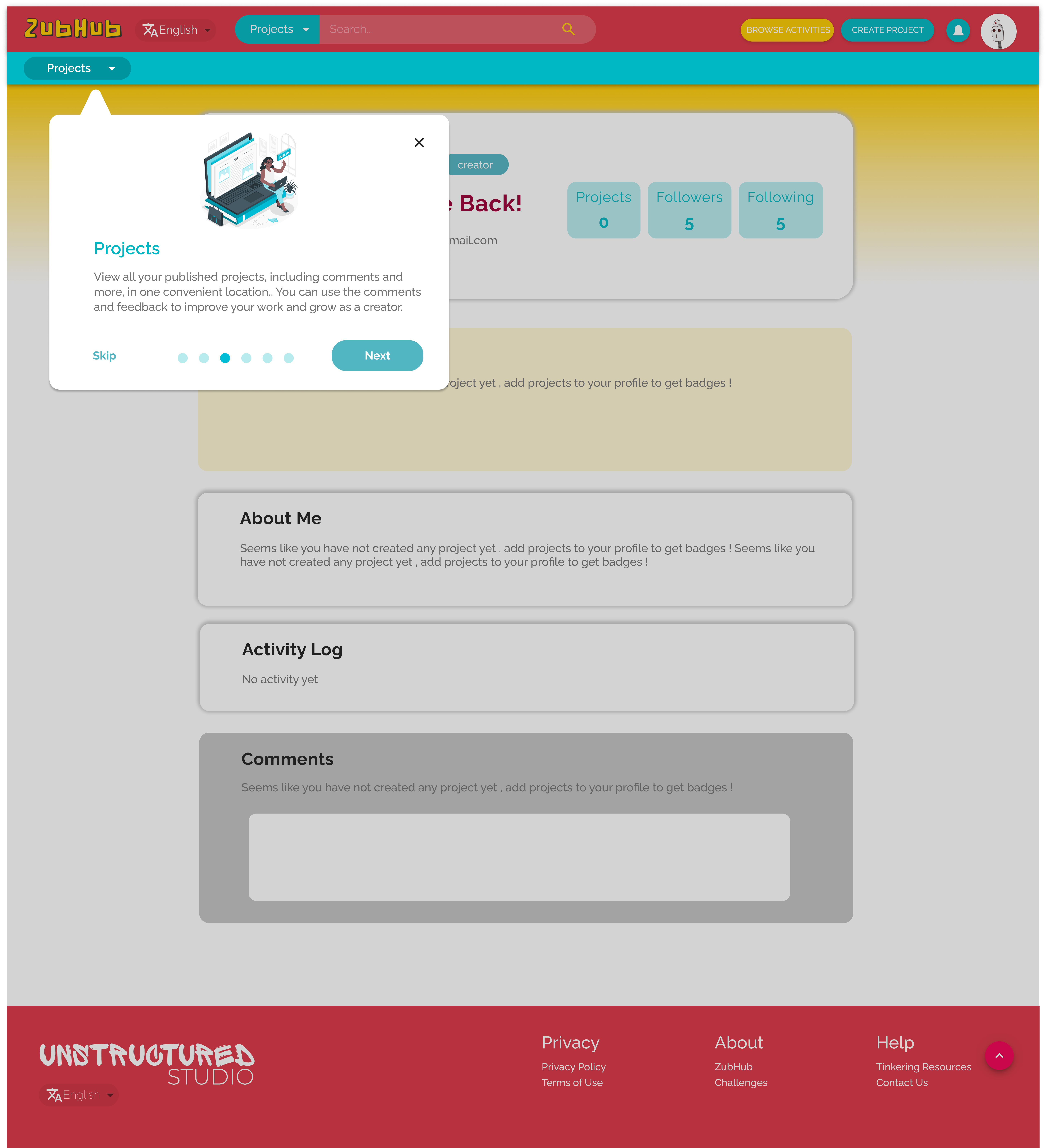 Quick Tour Guide Feature · Issue #618 · unstructuredstudio/zubhub · GitHub