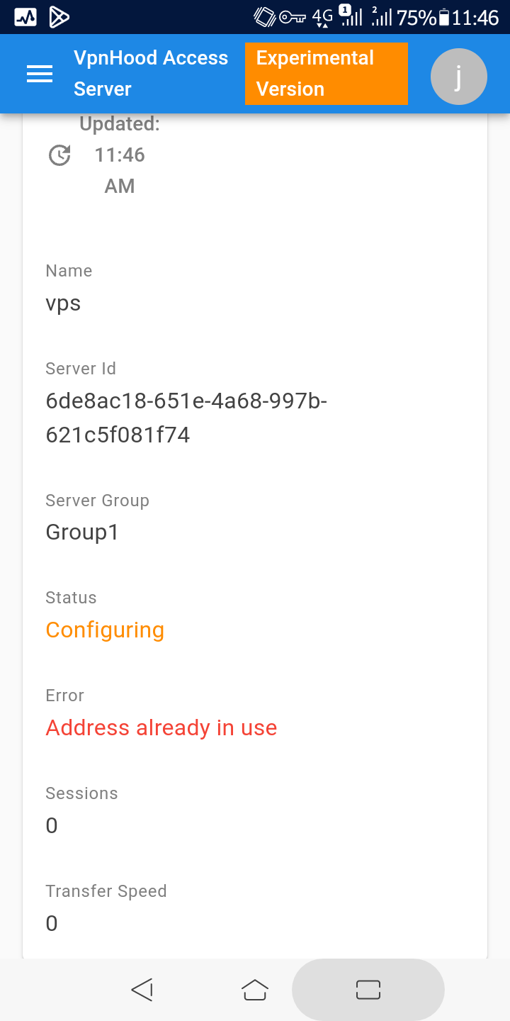 server status stay on Cofiguring mod !! · Issue #271 · vpnhood/VpnHood · GitHub