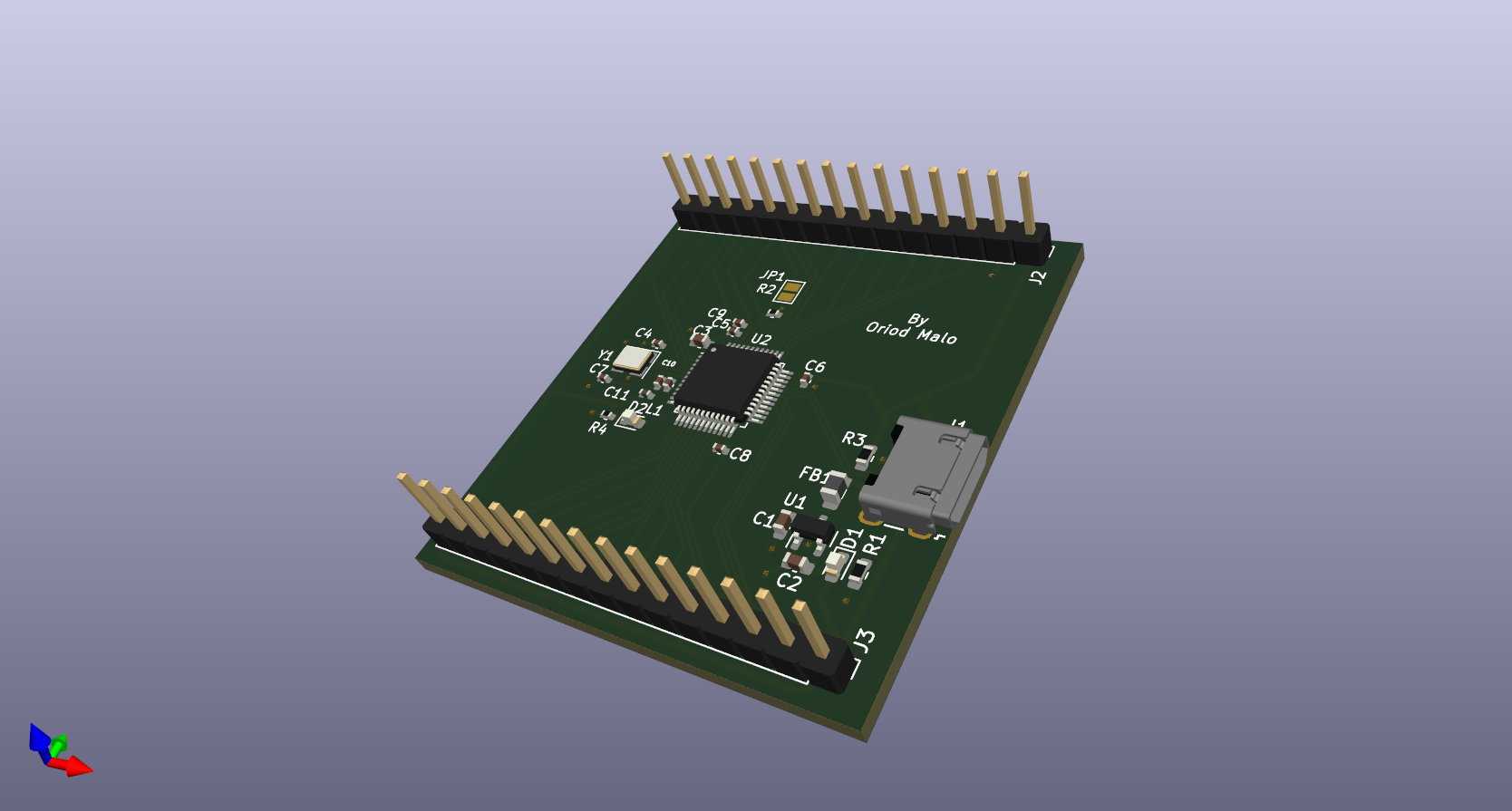 GitHub - oriod-malo/STM32F103: My first PCB in KiCad