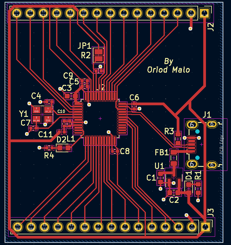 GitHub - oriod-malo/STM32F103: My first PCB in KiCad