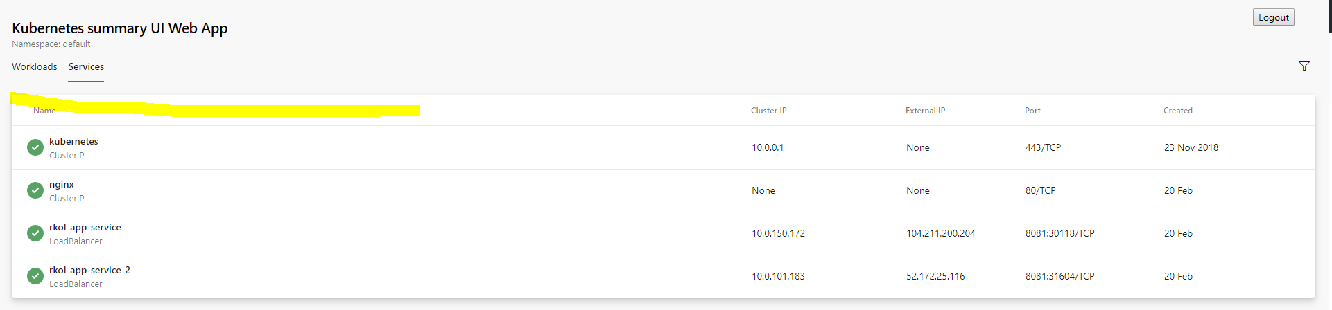 Css improvements and headers addition across K8s UI by dabasnidhi · Pull Request #88 · microsoft ...
