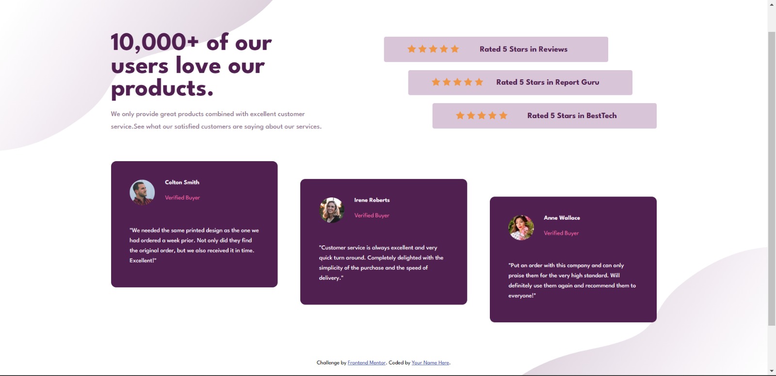 GitHub - Esteban-dot/social-proof-section-master: beginnings in programming
