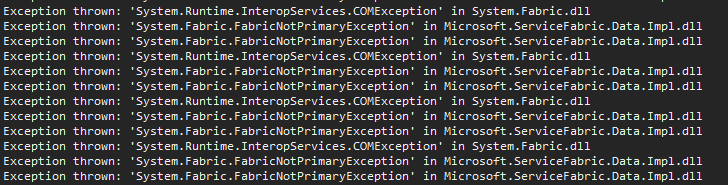Deleting service or primary replica move causes service to get stuck in ...