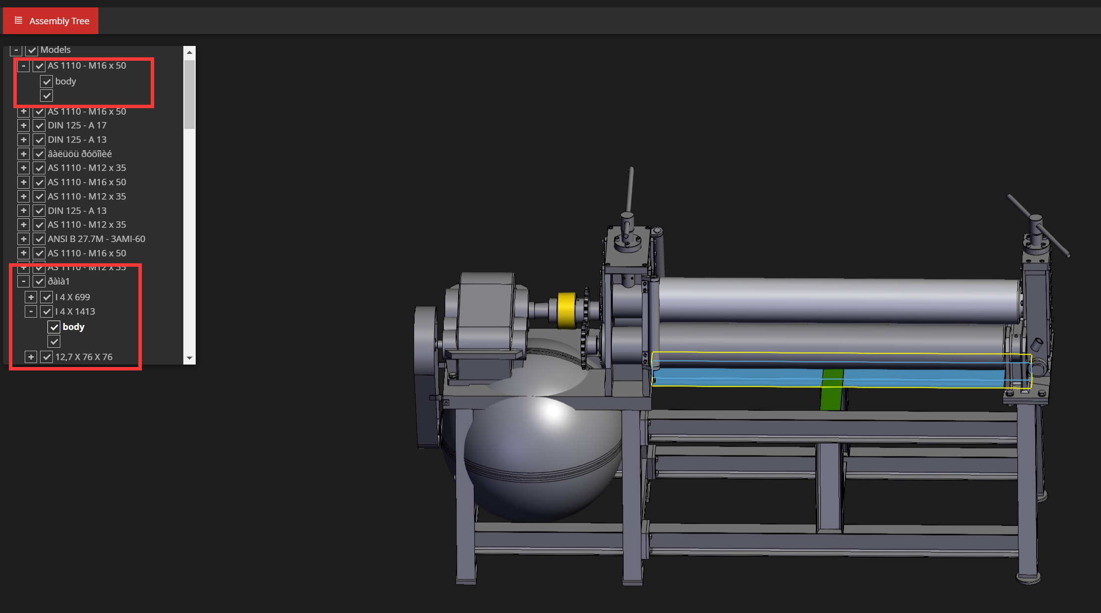 Tree display of model assembly structure · Issue #154 · kovacsv/Online3DViewer · GitHub
