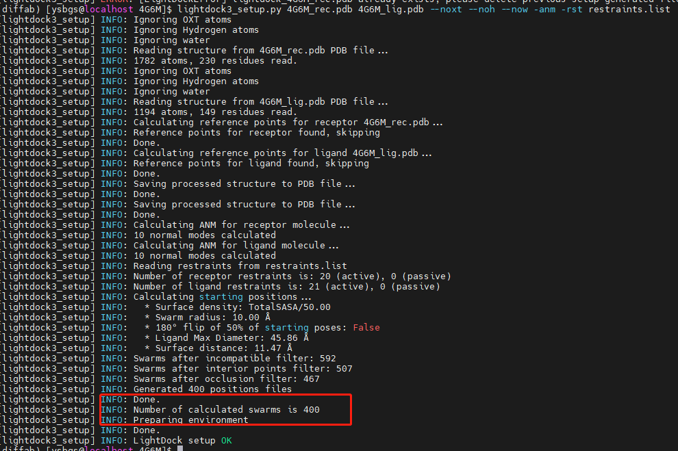 Swarm number remains 400 after using residue restraints · Issue #48 · lightdock/lightdock · GitHub
