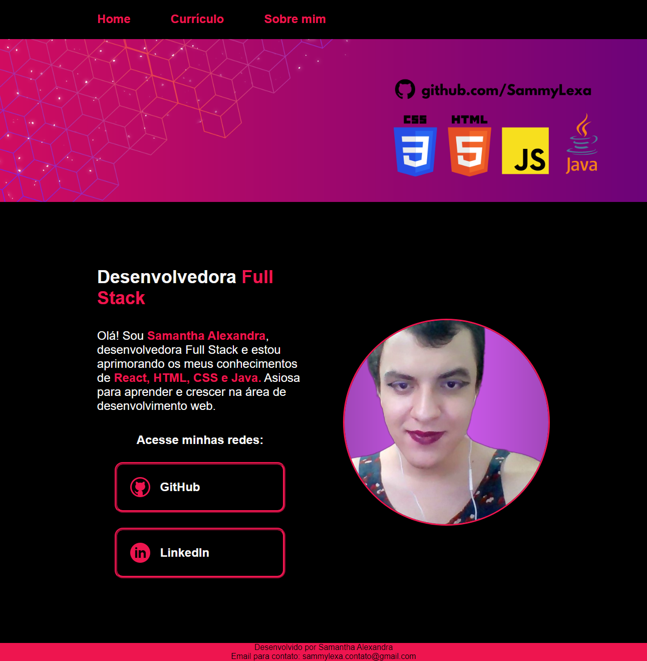 GitHub - SammyLexa/Site-sobre-mim