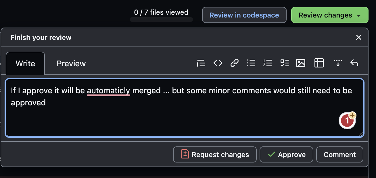 Auto Merge Warning When Approving A Pr · Issue 6979 · Refined Githubrefined Github · Github 