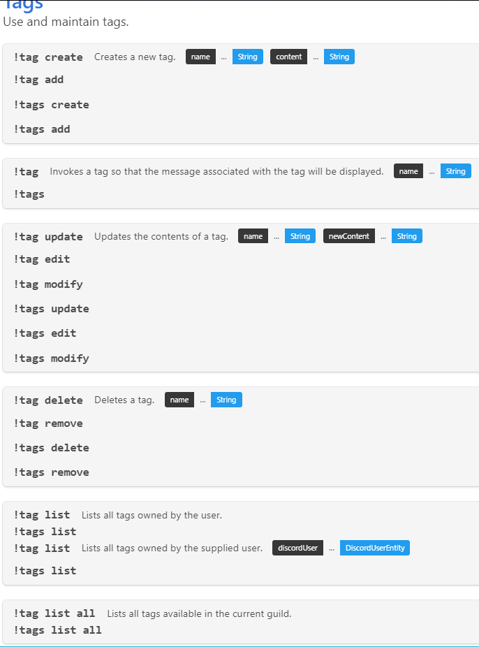 Enhancement Further Improve Handling Of Overloads In The Frontend S Commands Page · Issue 284