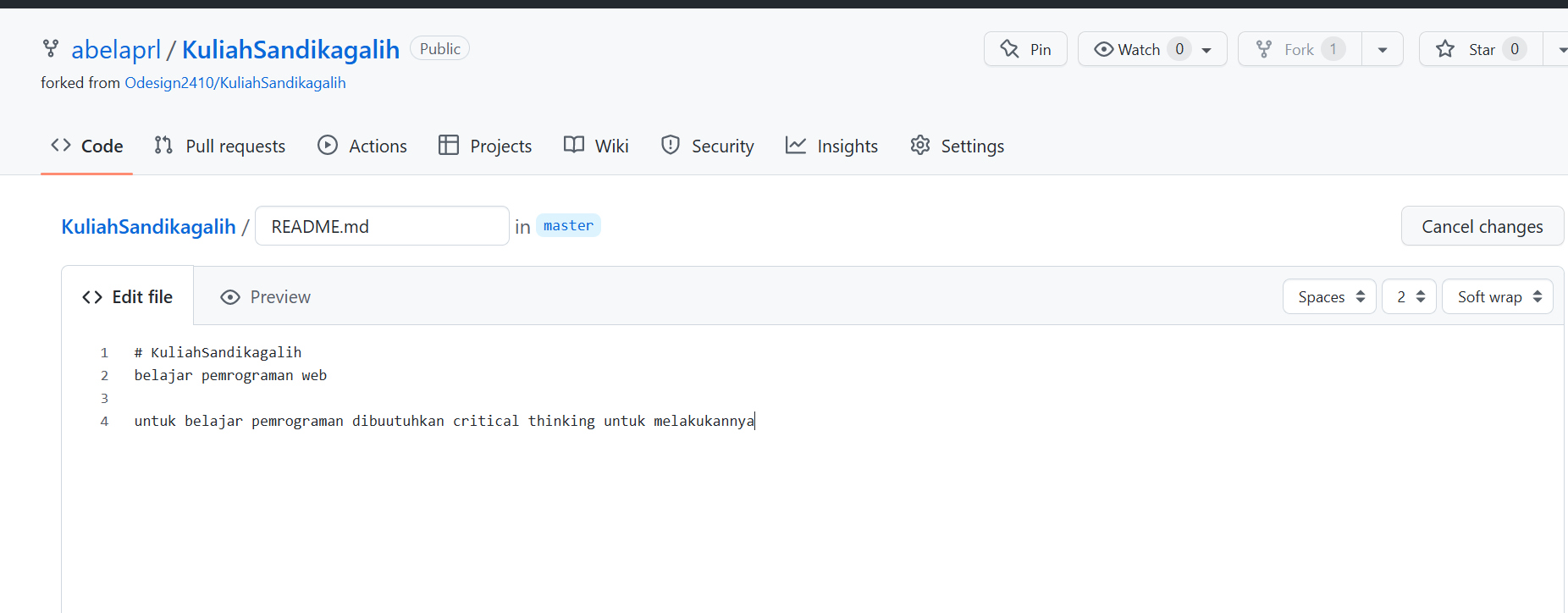 GitHub - abelaprl/Misi1-Modul1-SEKURO_Programming-2023: Tugas Modul 1 SEKURO