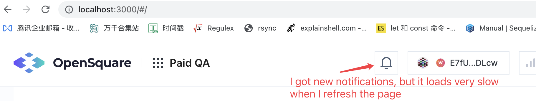 dot on bell icon loads slow · Issue #547 · opensquare-network/paid-qa · GitHub