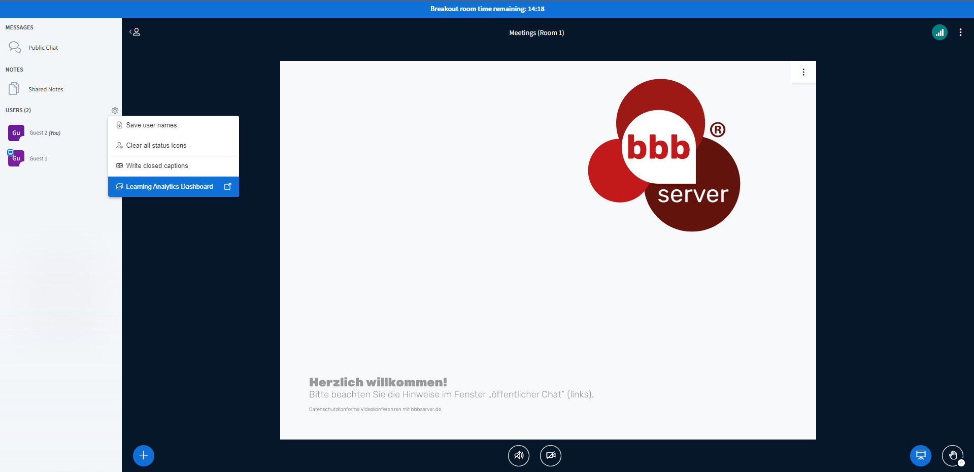 Learning dashboard is available in breakout rooms · Issue #17840 ...