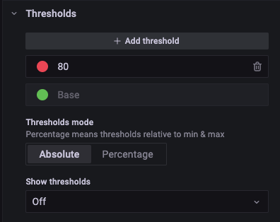 Threshold Marker is shown when set to Off · Issue #39262 · grafana ...