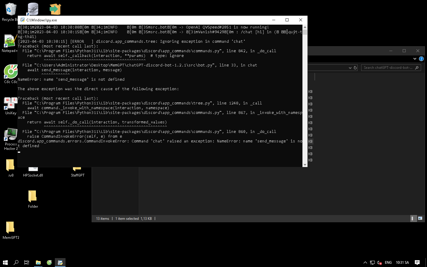 Bot Command Error · Issue 319 · Zero6992chatgpt Discord Bot · Github