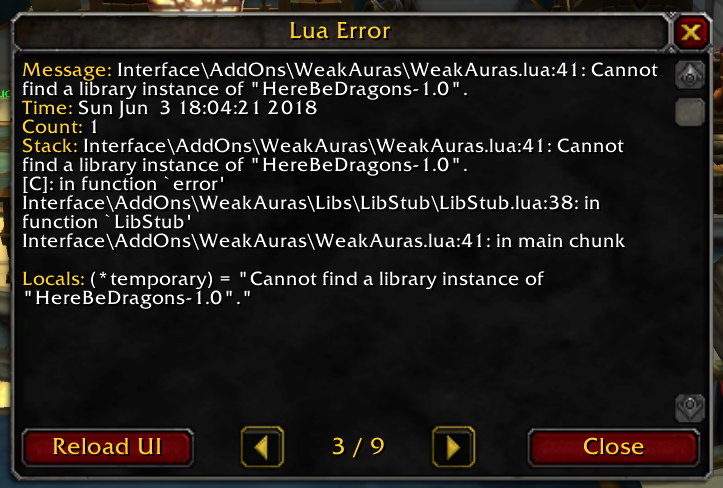 WA not load · Issue #437 · WeakAuras/WeakAuras2 · GitHub