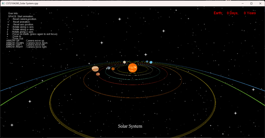 GitHub - xinying100/CG_3D_SolarSystemAnimation-Y3S1: 3D solar system ...