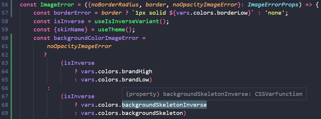 Conflict between the background color of the image error case in inverse context with the design ...