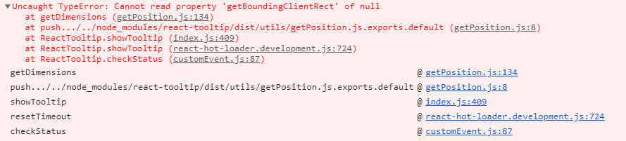 Hoc Component Cannot Read Property Getboundingclientrect Of Null · Issue 531 · Reacttooltip