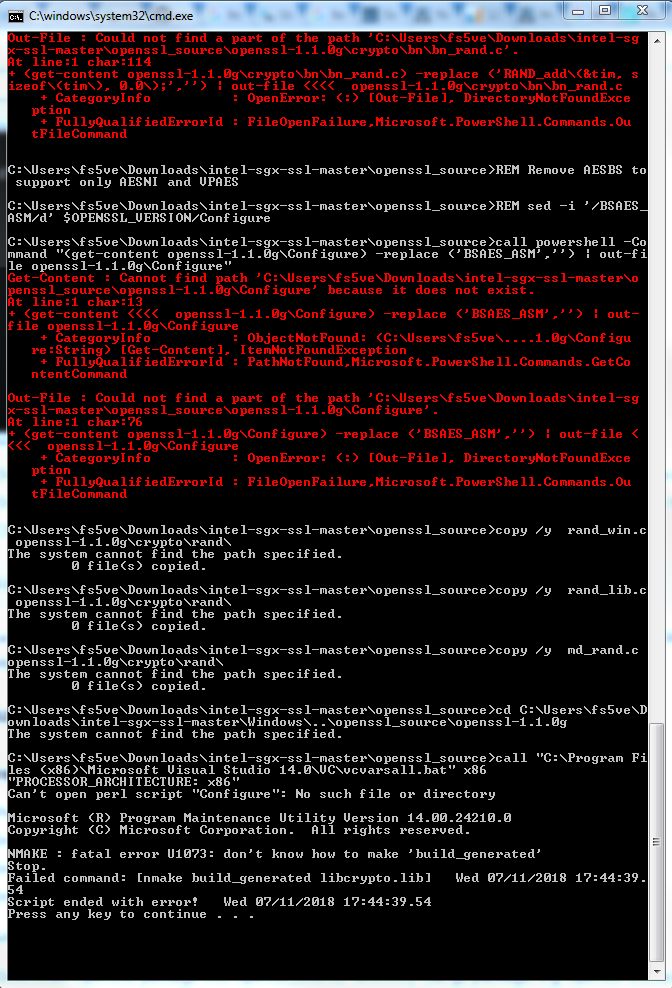 Build Configuration · Issue #26 · intel/intel-sgx-ssl · GitHub