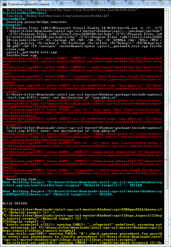 Build Configuration · Issue #26 · intel/intel-sgx-ssl · GitHub
