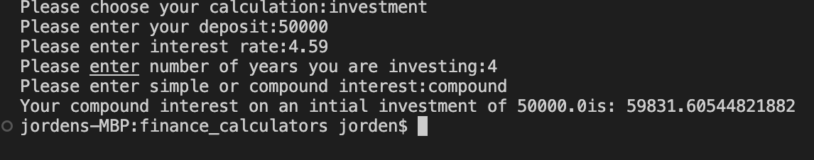 GitHub - Jordenproject/finance_calculators: This project provides a ...