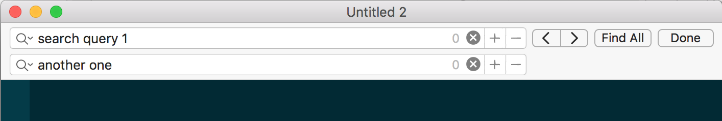 UI for Multiple Search Queries · Issue #251 · xi-editor/xi-mac · GitHub