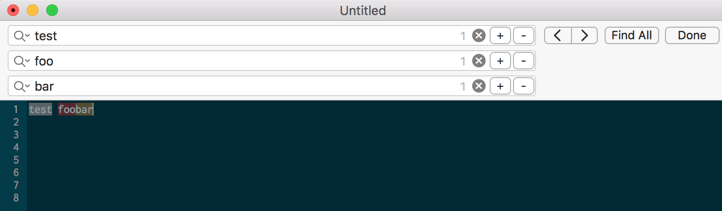 UI for Multiple Search Queries · Issue #251 · xi-editor/xi-mac · GitHub