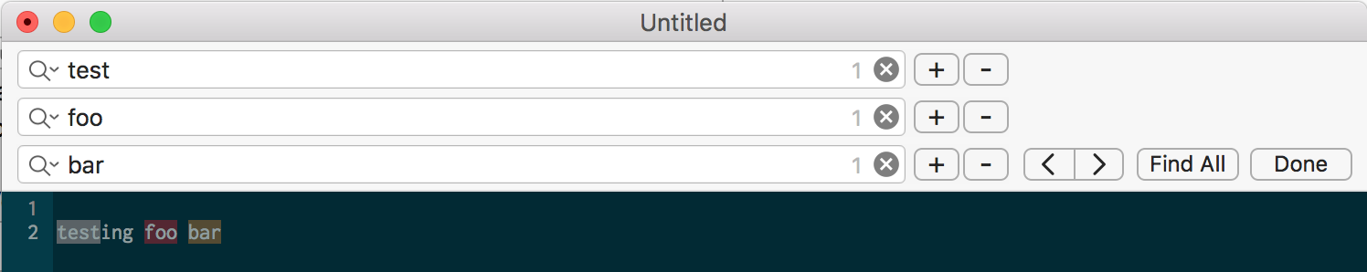 UI for Multiple Search Queries · Issue #251 · xi-editor/xi-mac · GitHub