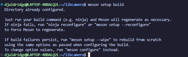 ninja -C build install not working (even when running) · Issue #70 · raspberrypi/libcamera · GitHub