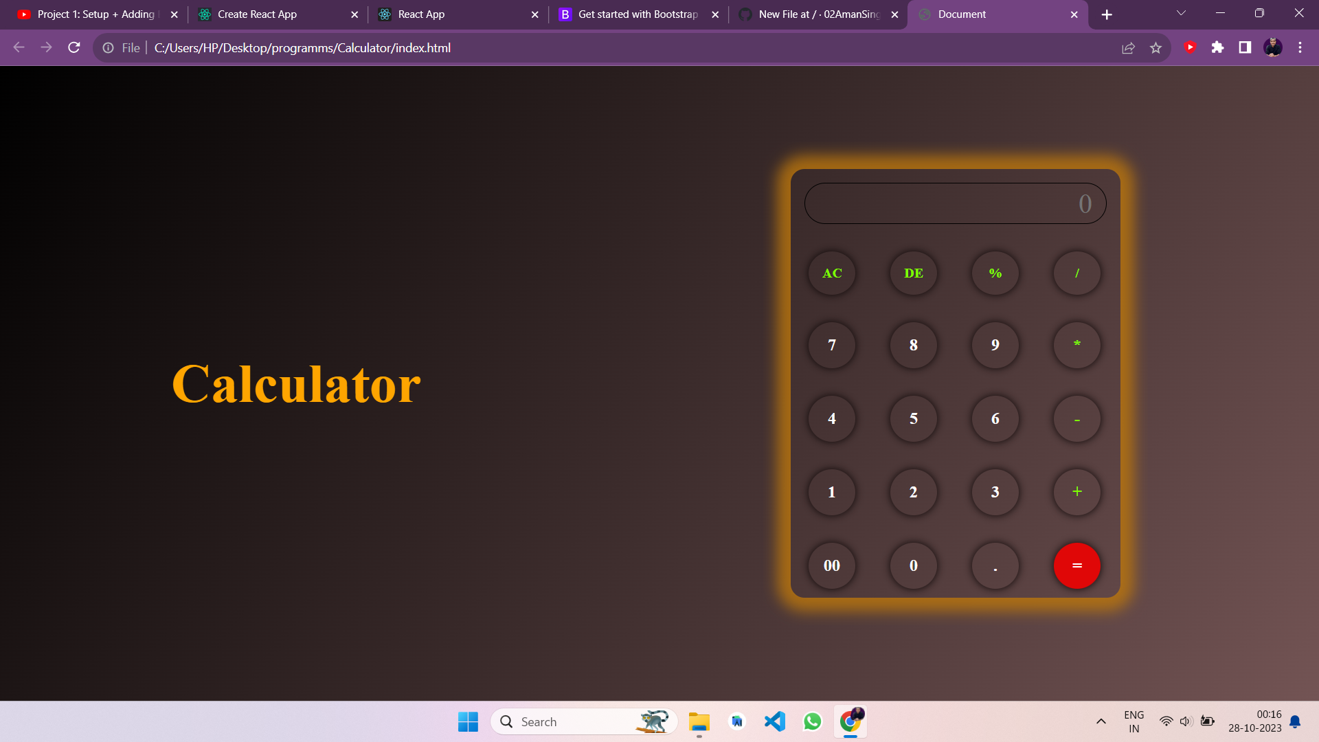 GitHub - 02AmanSingh/Calculator
