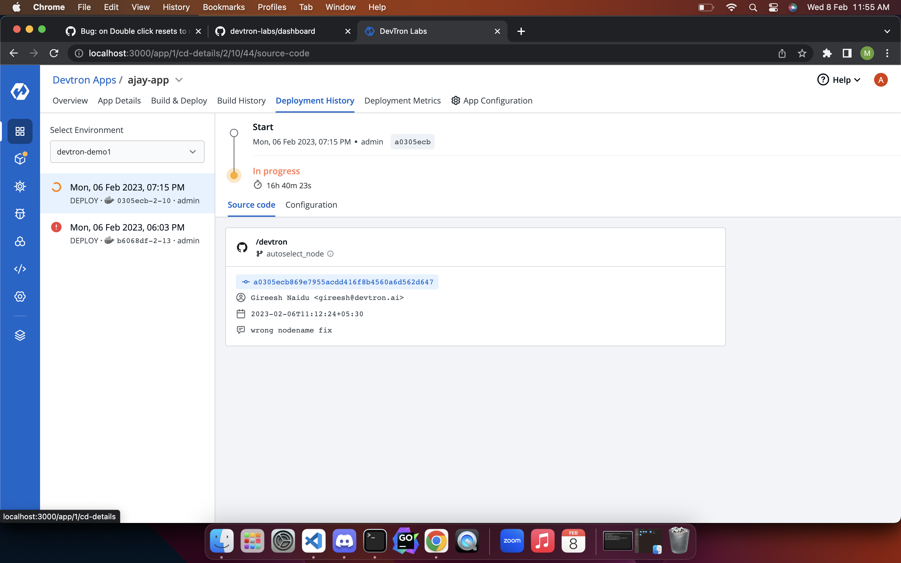 Bug On Double Click Resets To No Environment Selected · Issue 744 · Devtron Labsdashboard