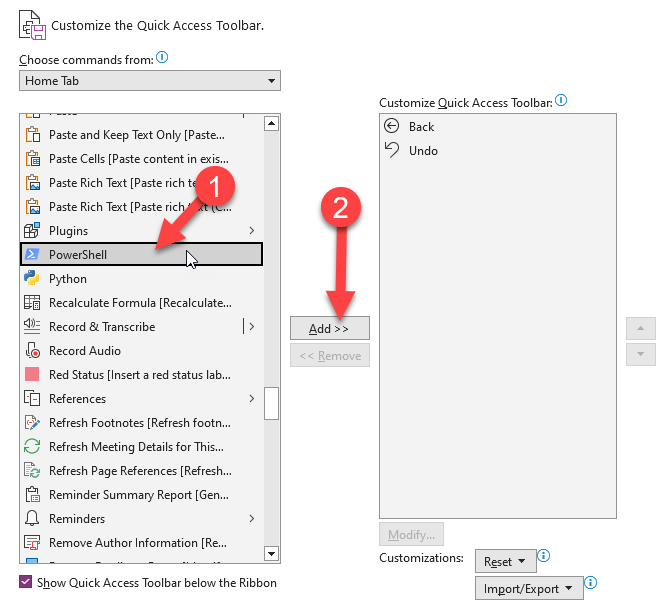 Documentation suggestion - Quick Access Toolbar · Issue #1119 · stevencohn/OneMore · GitHub