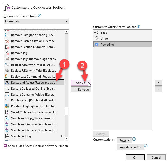 Documentation Suggestion Quick Access Toolbar · Issue 1119 · Stevencohnonemore · Github