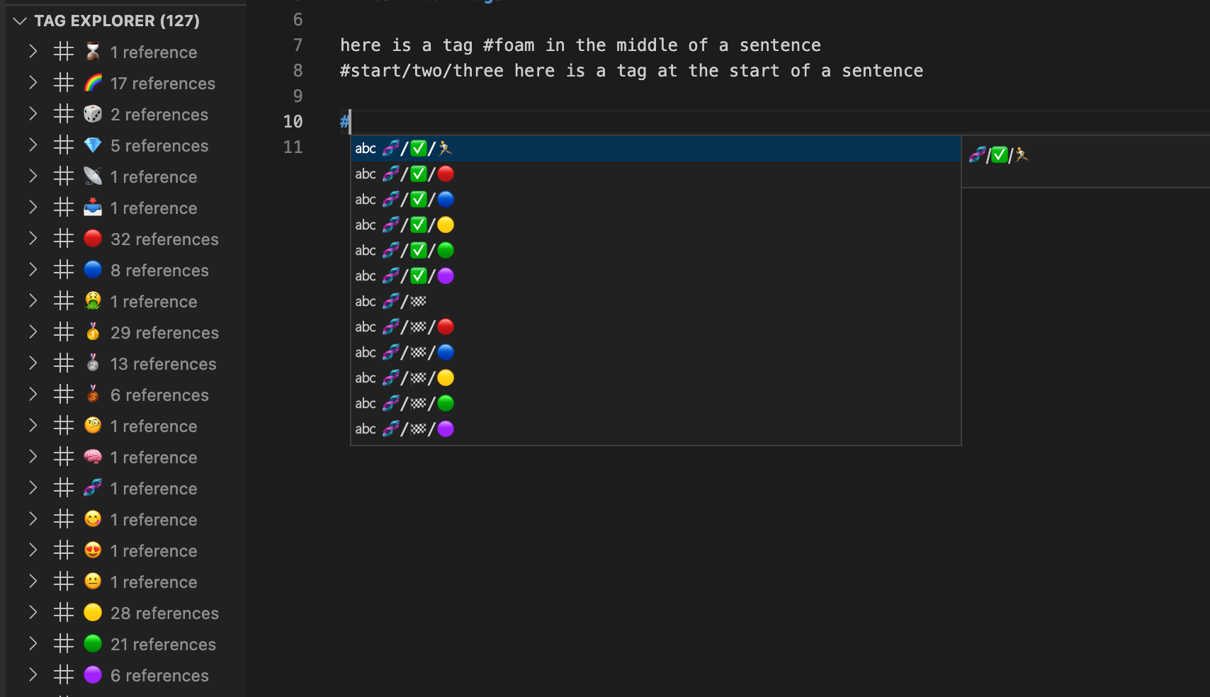 Hierarchical tag explorer only goes one level down. · Issue #1134 · foambubble/foam · GitHub
