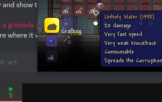 Thrown Waters display "0% critical strike chance" when they do not in vanilla · Issue #3895 ...