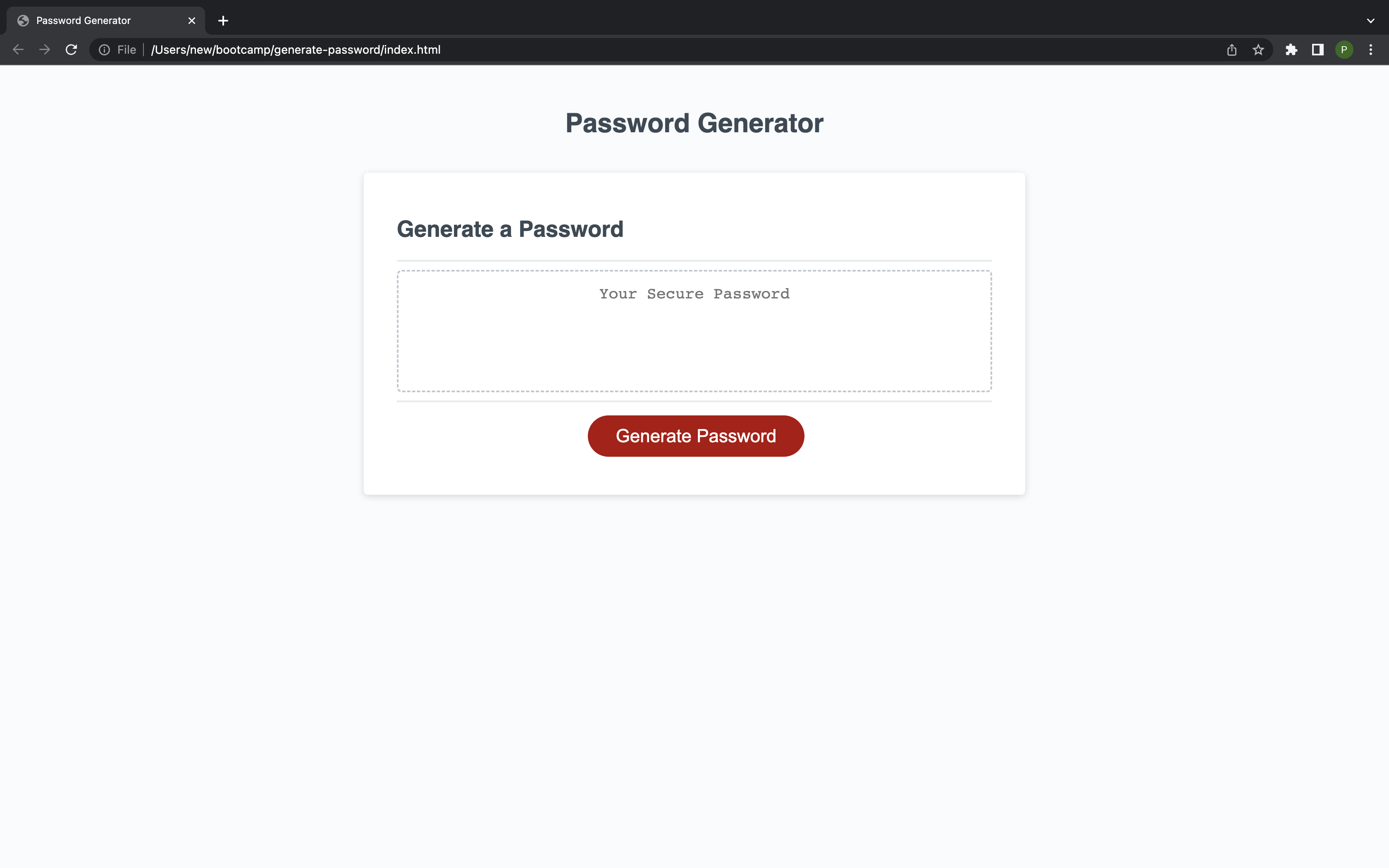 GitHub - patrickdmorgan/generate-password