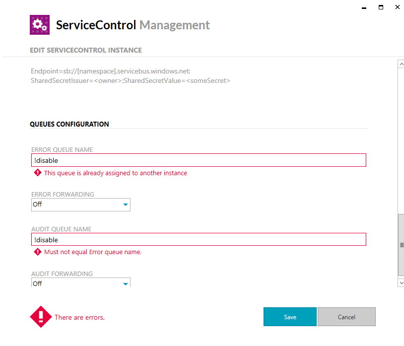 Cannot disable error and audit queue together via SCMU · Issue #1174 · Particular/ServiceControl ...