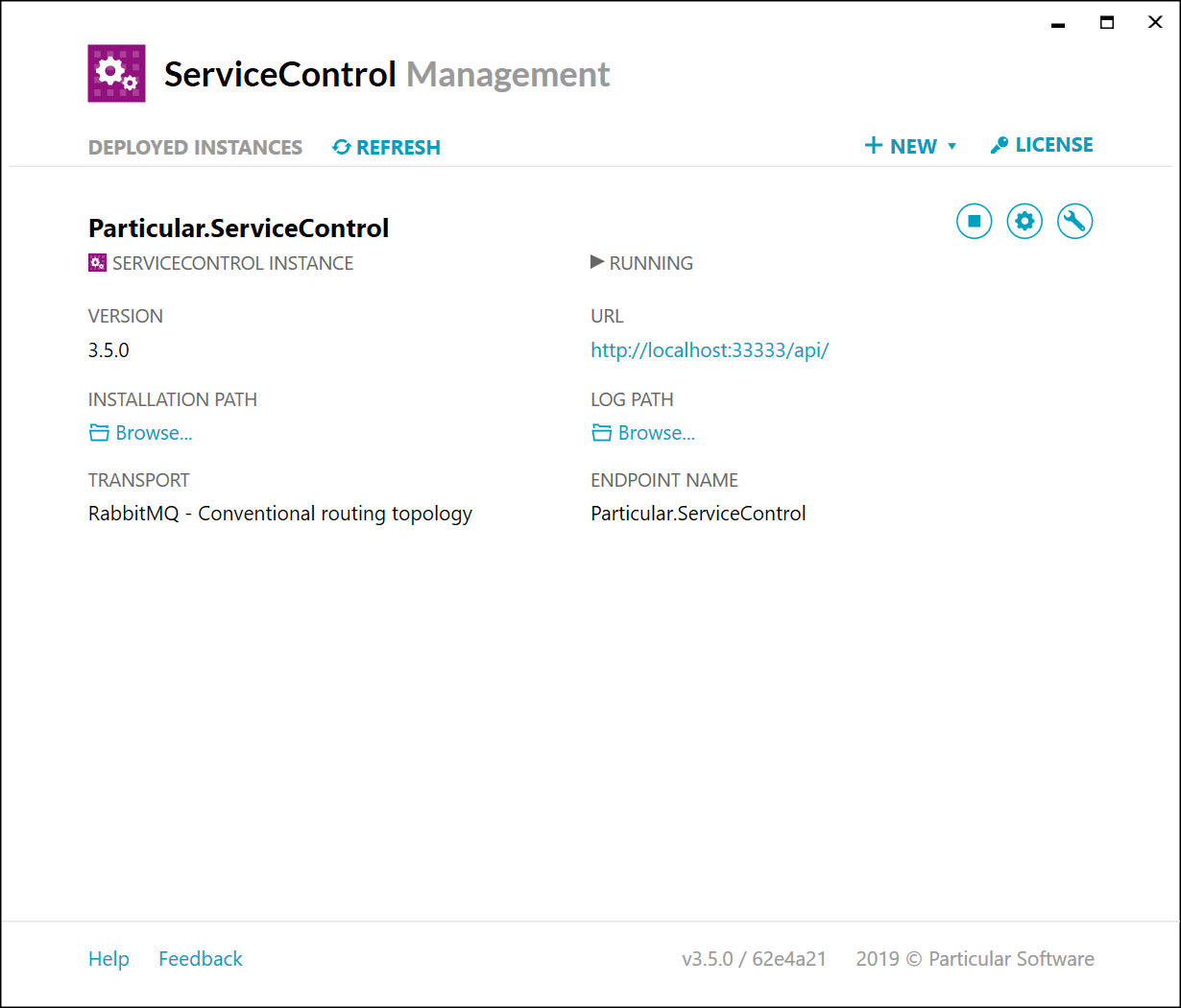 Db Path In Servicecontrol Managementscmu Is Shown For Existing Servicecontrol And 6677
