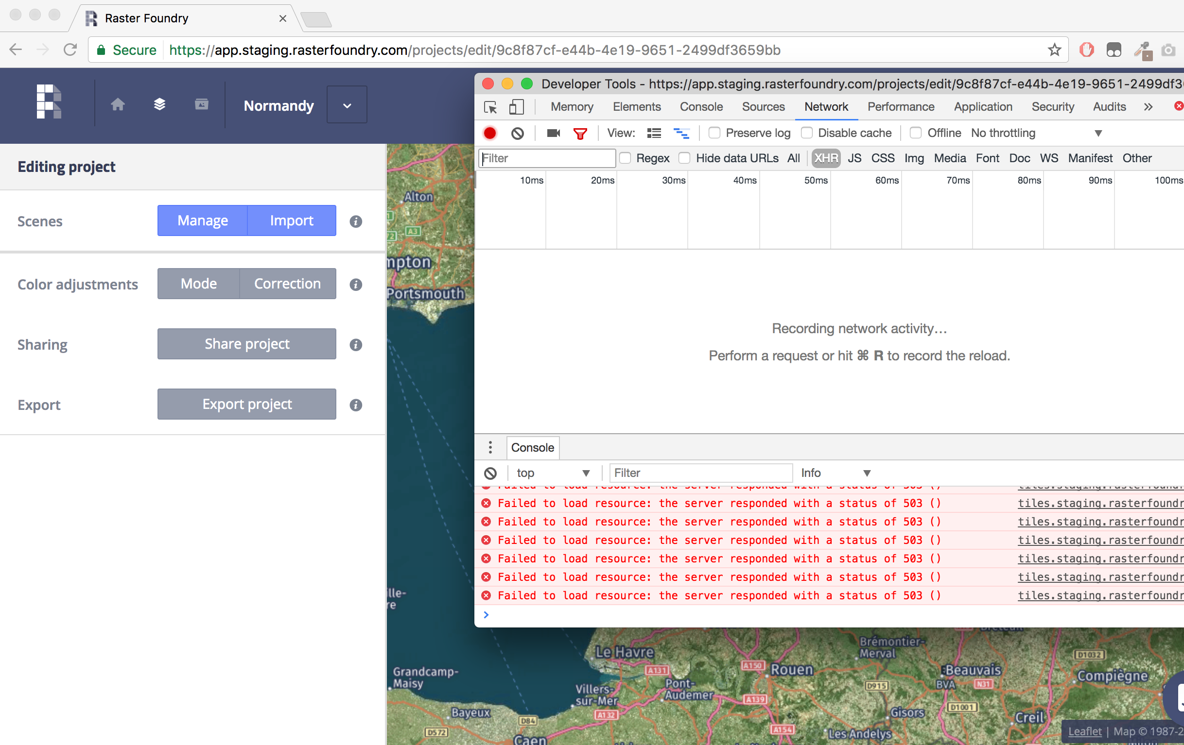 [Staging] 503 errors from tile server · Issue #2135 · raster-foundry/raster-foundry · GitHub