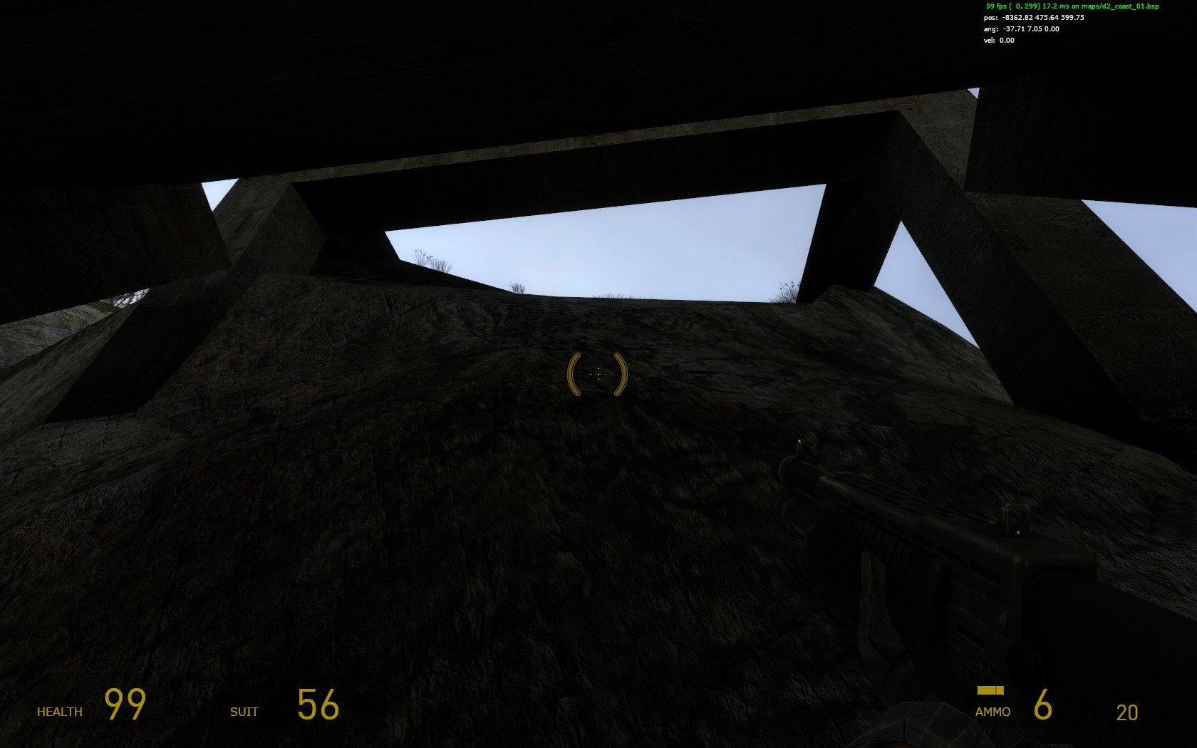 [HL2] No texture on underside of part broken bridge with the gravel ...