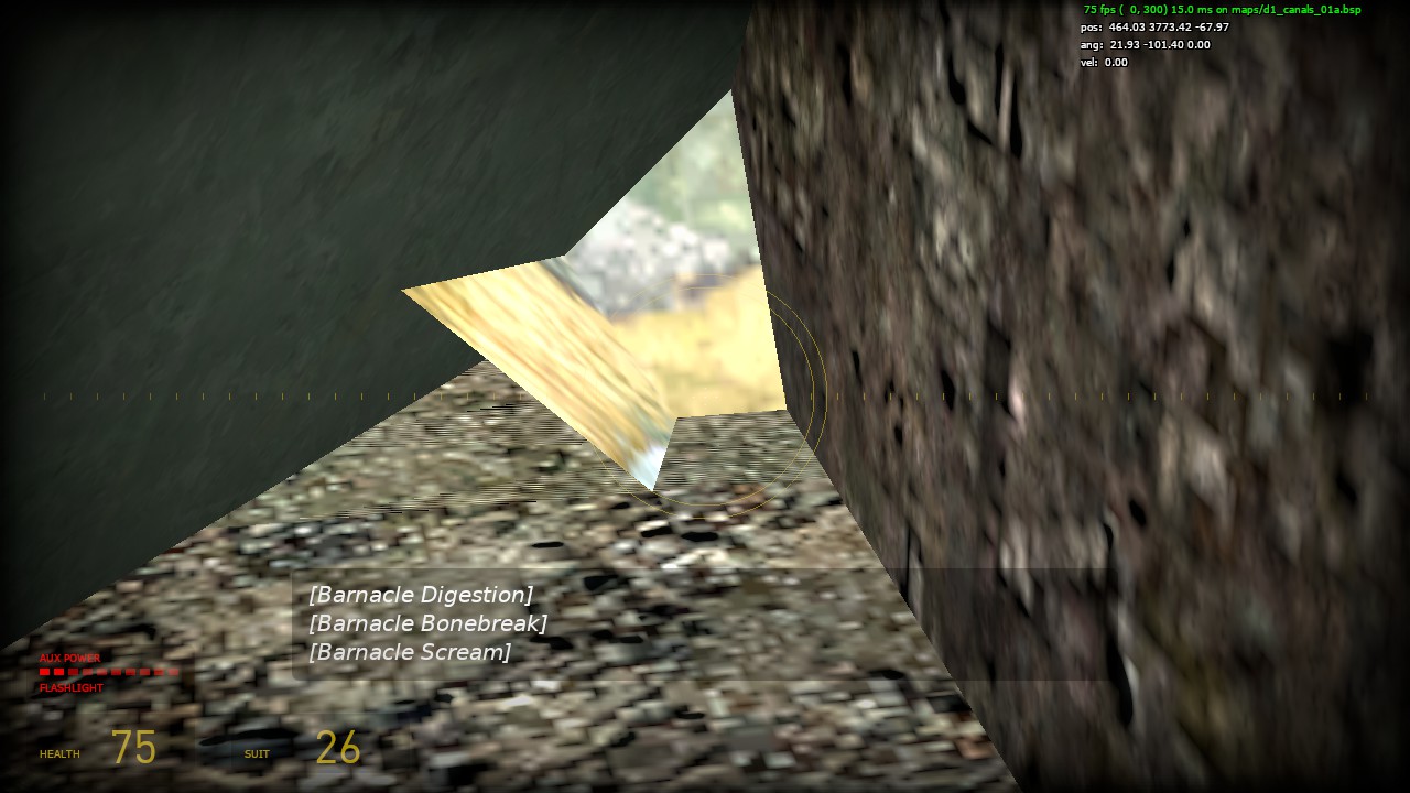 [HL2] Texture clipping on ground in angle between green train and wall ...