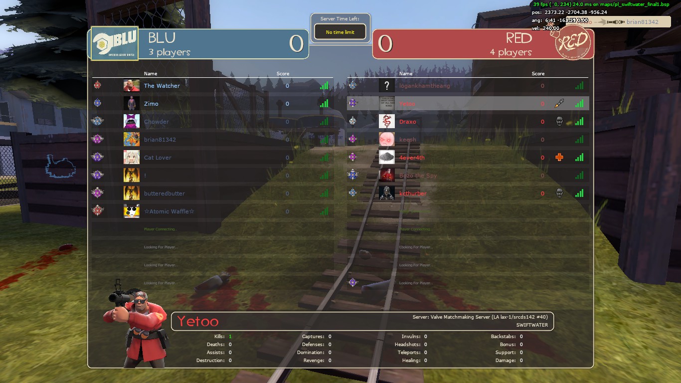 [TF2] Pre-match warmup score and other stat counters don't increment on scoreboard · Issue #3237 ...