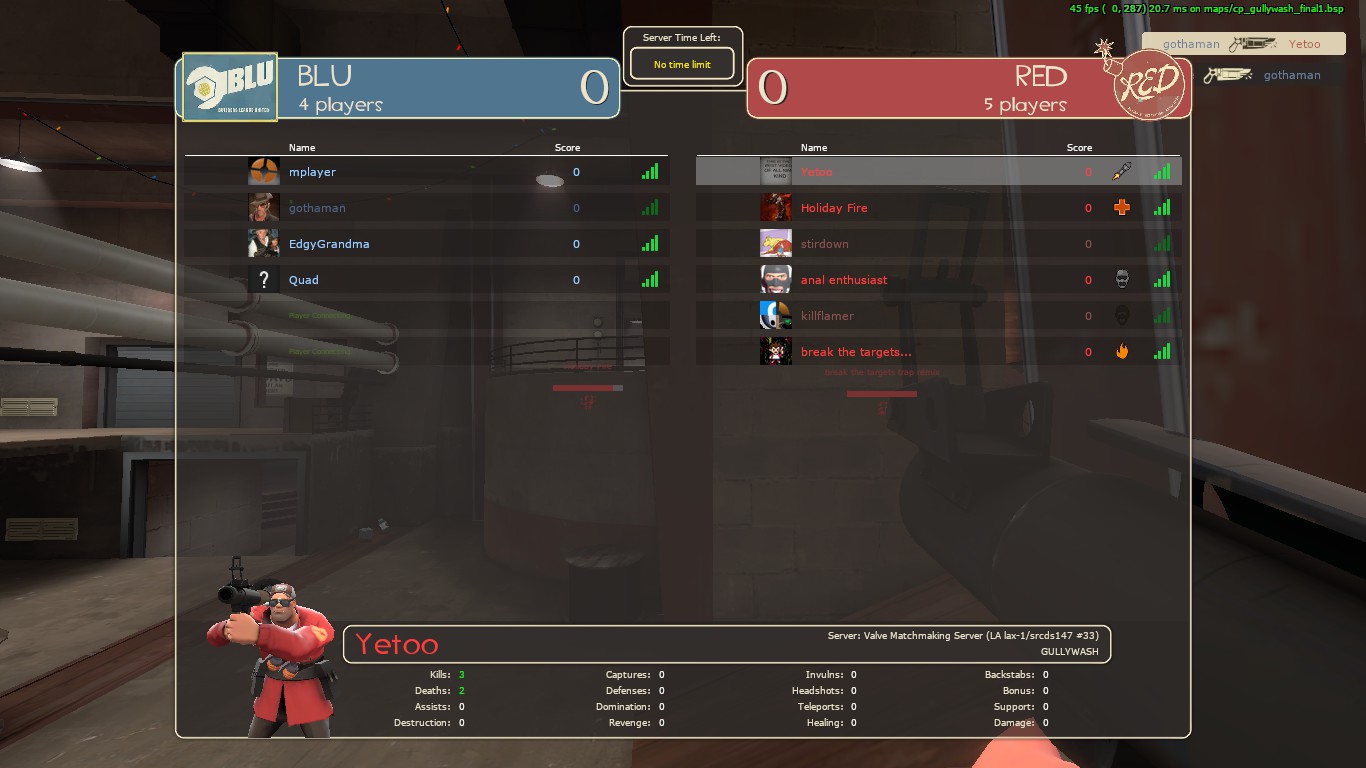 [TF2] Pre-match warmup score and other stat counters don't increment on scoreboard · Issue #3237 ...