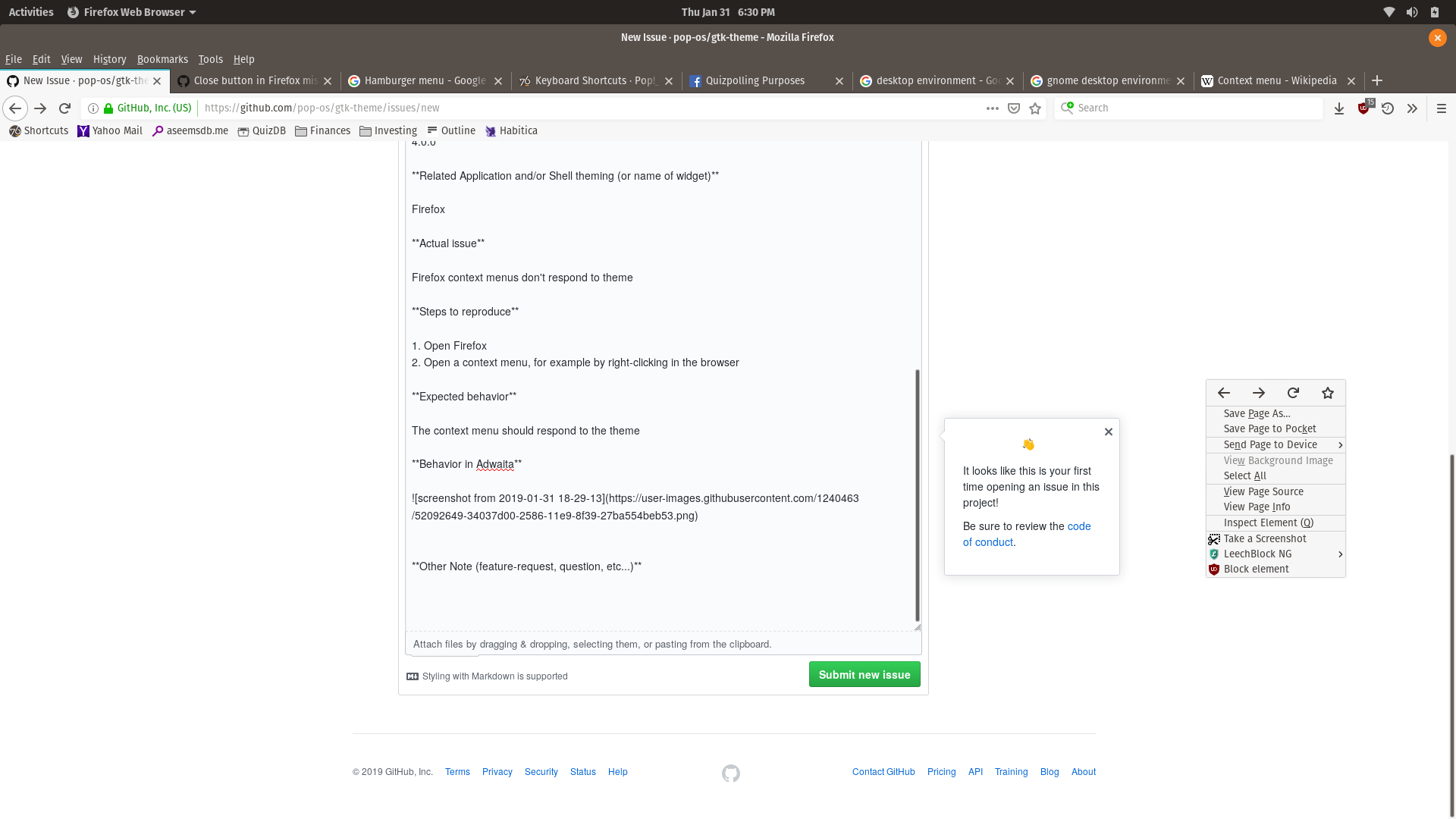 Firefox context menus don't respond to theme · Issue #269 · pop-os/gtk ...