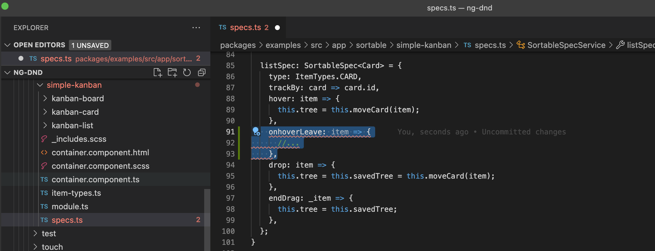 Ng Dnd Sortable Event For Onhoverleave · Issue 11 · Ng Dnd Ng Dnd · Github