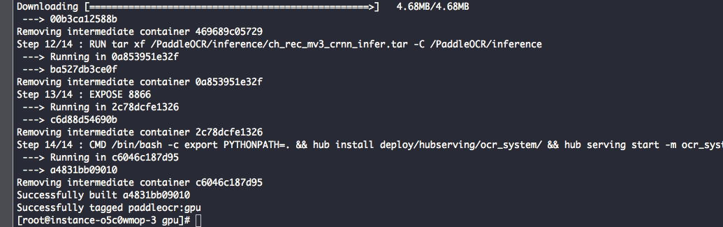 Docker化部署遇到问题 · Issue #586 · PaddlePaddle/PaddleOCR · GitHub
