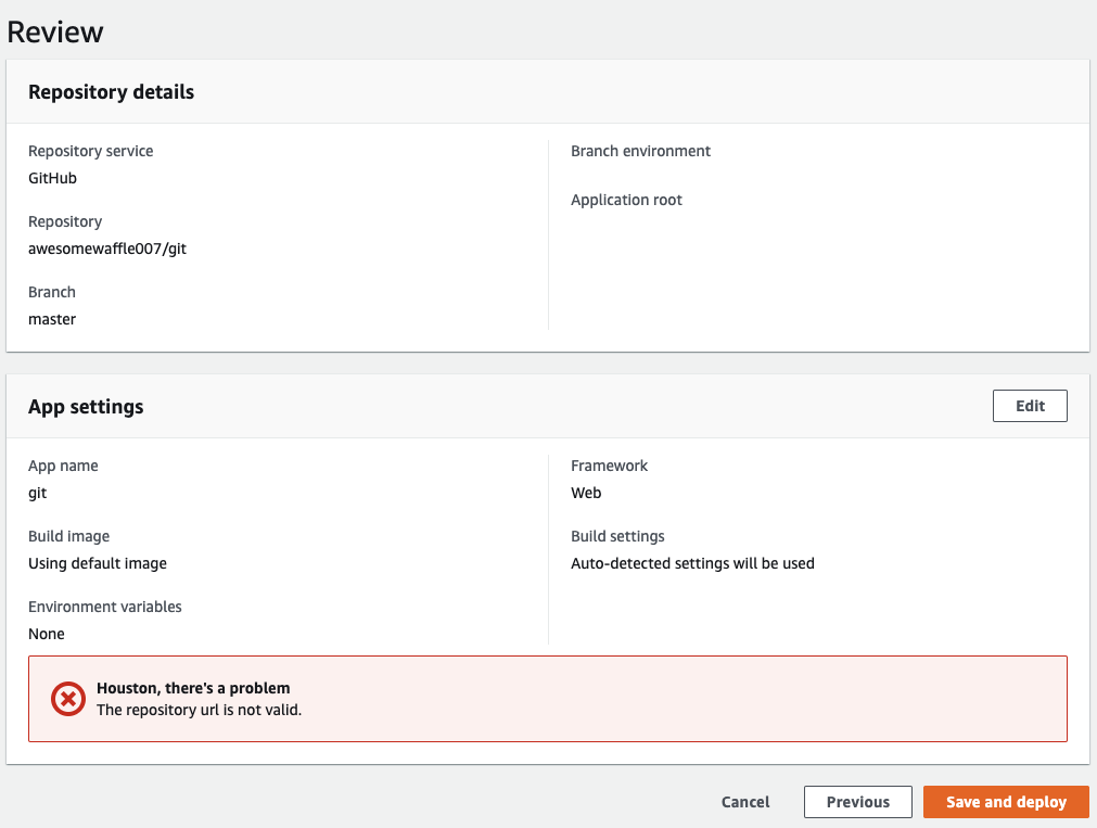 Repository url is not valid · Issue #3285 · aws-amplify/amplify-hosting · GitHub