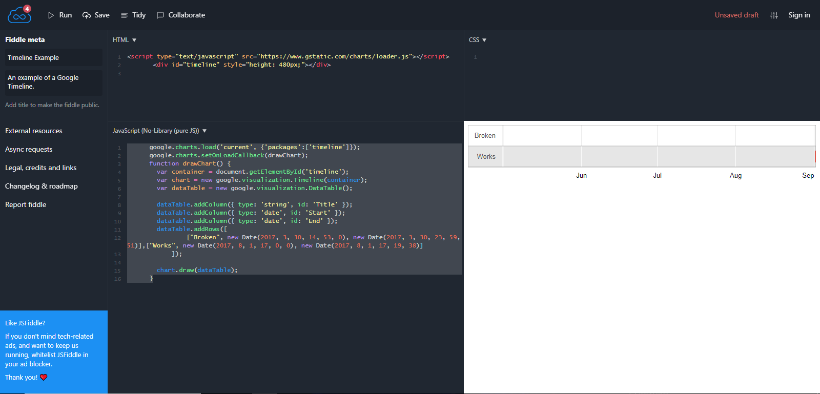 Timeline Event Not Showing · Issue #2599 · google/google-visualization-issues · GitHub