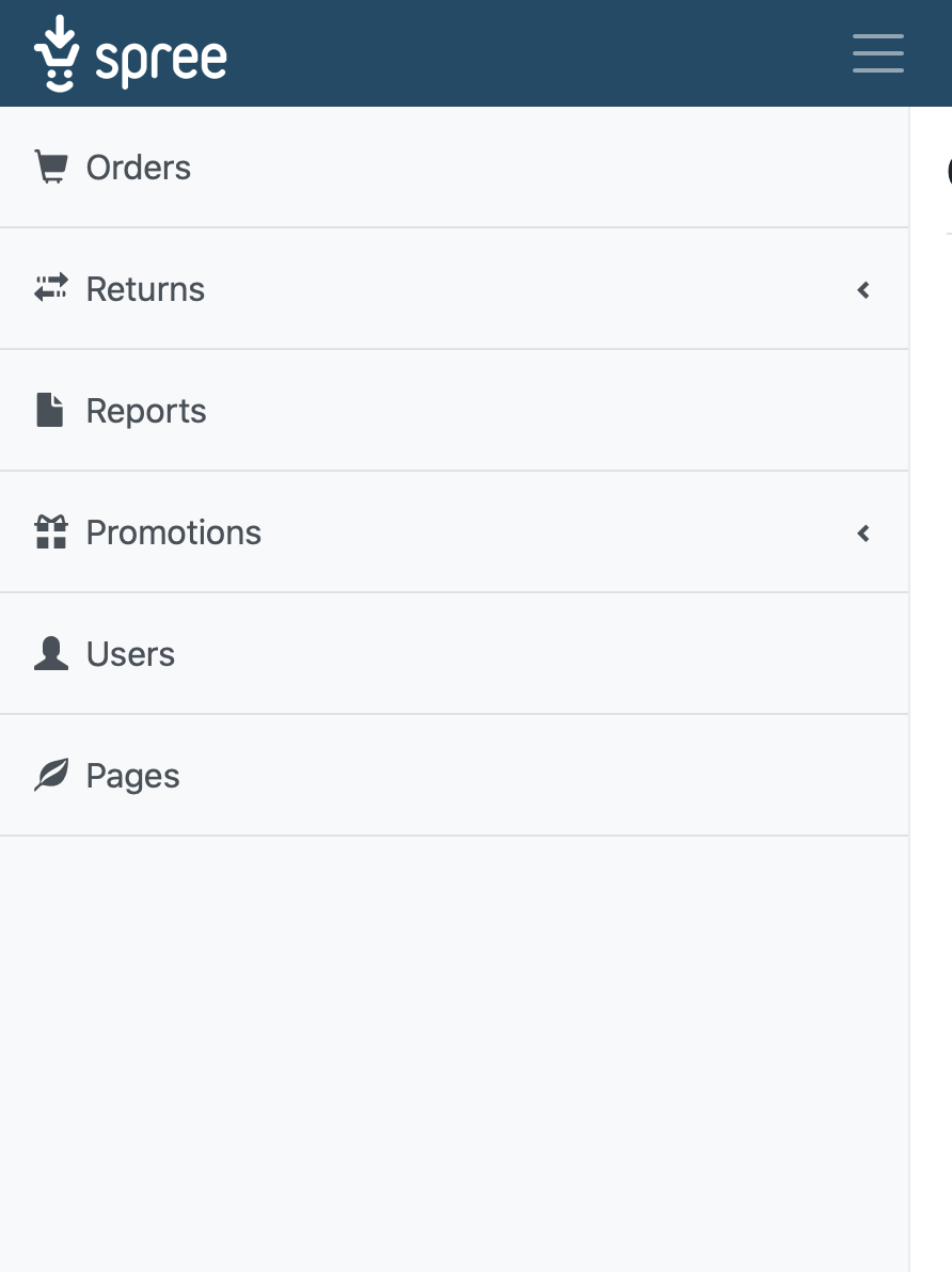 Admin Configurations And Product Menu Collapse Issue · Issue 10247 · Spreespree · Github