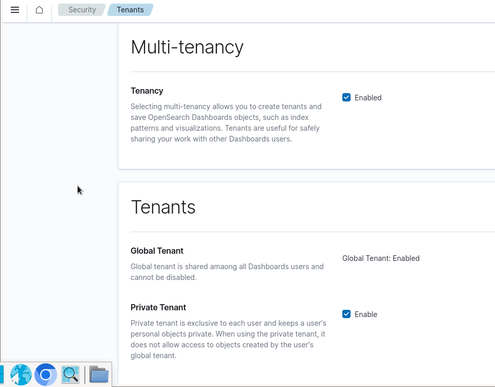 [BUG] "Select you tenant" is displayed when multitenancy is disabled · Issue #1422 · opensearch ...